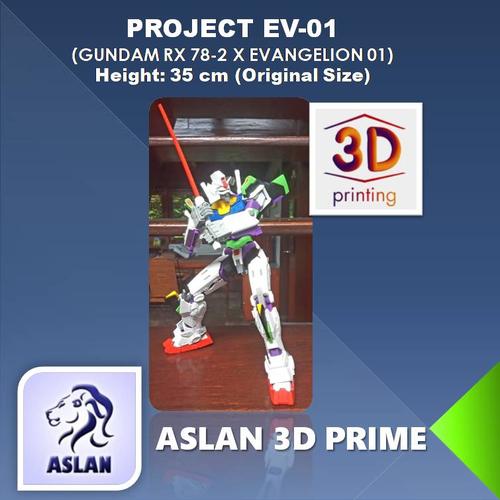 Jual PROJECT EV-01 GUNDAM RX 78-2 X EVANGELION 01 ARTICULATED 3D Print ...
