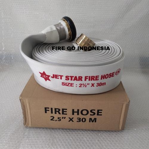 Jual Jet Star Selang Hydrant Pemadam Kebakaran Fire Hose 2,5" x 30m Bahan Kanvas TPE 13 Bar ...