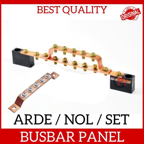 Jual Busbar Terminal Netral Nol / Arde Ground / Set Untuk Panel Listrik ...