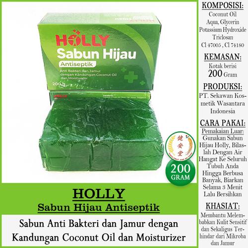Jual HOLLY [Sabun Hijau Antiseptik] 200gr Anti Bakteri & Jamur ...