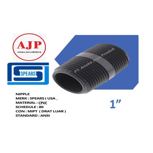 Jual NIPPLE - NIPPLE CPVC SCH.80 - SPEARS NIPPLE - 1 Inch - Jakarta Utara - Aneka Jaya Produk ...