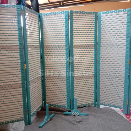 Promo sketsel partisi ruangan rotan sintetis pembatas minimalis - putih ...