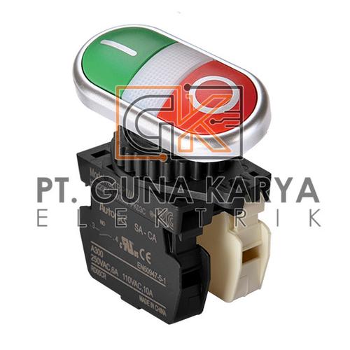 Jual Double Push Button Putih Autonics S2TR-P3WAB - 1 A (NO) - 1 B (NC ...