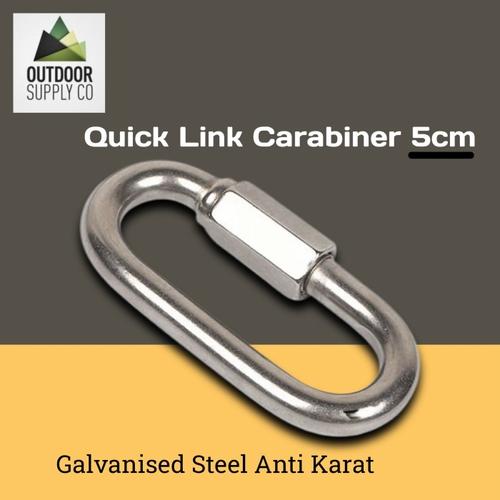 Jual Quick Link Karabiner 5cm Oval Carabiner Screw Lock Galvanised Steel - Jakarta Pusat - SM ...