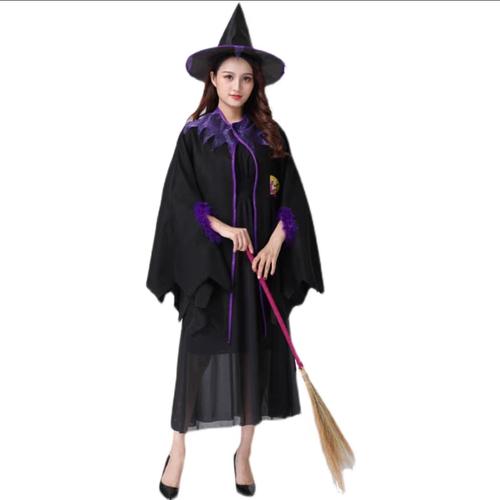 Jual Witch Cape Costume Halloween Kostum Penyihir Nenek Sihir Adult ...