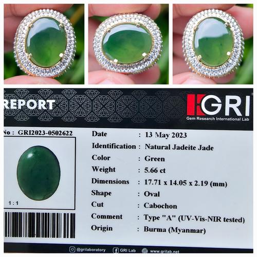 Jual Batu Giok Burma Myanmar Jadeite Jade Type A Memo 5.66 crt ...