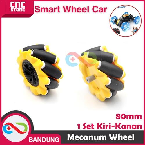 Jual NK MECANUM WHEEL RODA ROBOT OMNI-DIRECTIONAL OMNI WHEEL 80MM SMART ...