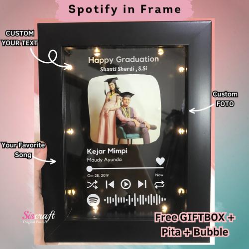 Jual Spotify Music Frame | Kado Graduation / Ulangtahun / Anniv - 5R ...