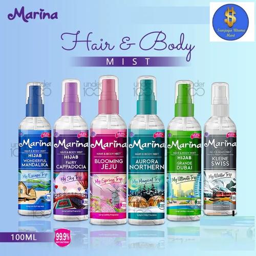 Jual Marina Hair & Body Mist All Variant-Marina Spray Cologne-Parfum ...