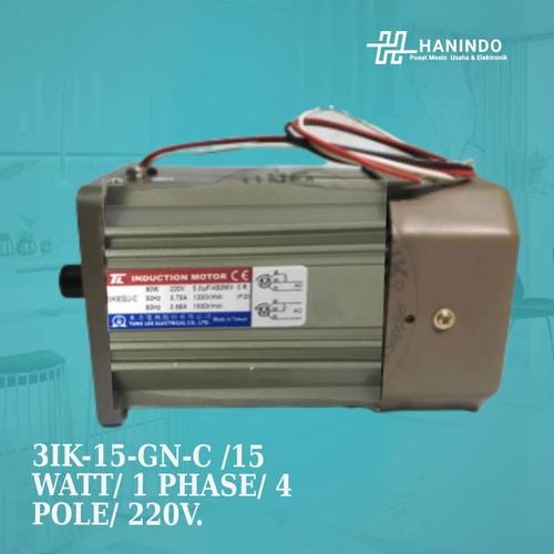 Jual 3IK15GN-C /15 WATT/ 1 PHASE/ 4 POLE/ 220V. INDUCTION MOTOR TUNG LEE - Kota Bandung ...