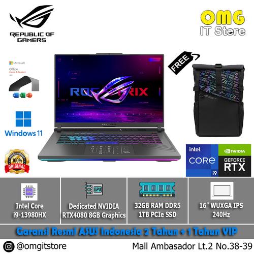 Jual ASUS ROG STRIX G16 G614JI i9 13980HX 32GB 1TB NVMe RTX4070 8GB ...