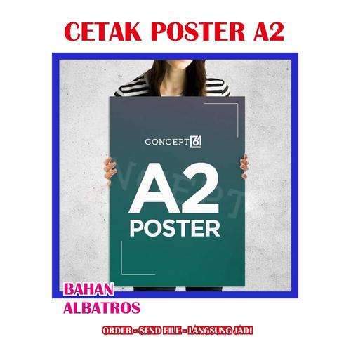 Jual cetak poster custom Ukuran A2 bahan albatros - Jakarta Timur - Al ...