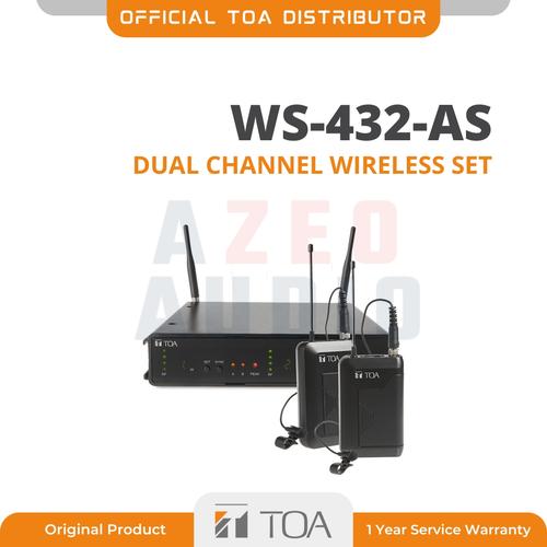 Jual Dual Channel Wireless Set TOA WS-432-AS | Garansi Resmi - Jakarta Utara - Azeo Audio ...