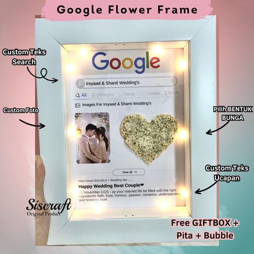 Jual Google Flower Frame | Wisuda Anniversary Ultah Wedding Engagement ...