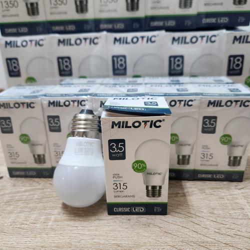Jual MILOTIC LAMPU LED BLUB 3 6 8 10 12 15 18 WATT GARANSI E27 SNI ...