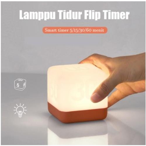 Jual MoonBea Lampu Tidur Estetik Cubic Flip Timer Night Light LampuHias ...