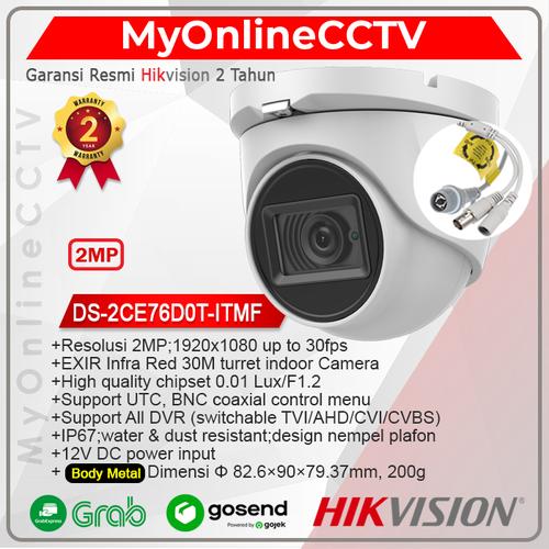 Jual DS-2CE76D0T-ITMF Hikvision CCTV indoor 2MP Body Besi EXIR IR 30M ...