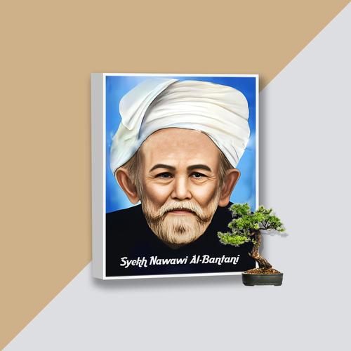 Jual Poster Kayu Ulama Syekh Nawawi Al-Bantani Hiasan Dinding - 30X40 ...
