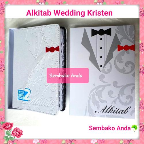 Jual Alkitab Wedding Lux Kristen. Silver / Gold. Boks Box Pernikahan. Terjemahan Baru Edisi 2 ...