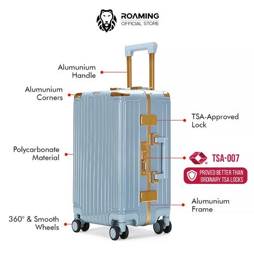 Jual Koper Fiber Roaming T098 Koper Kabin Koper Bagasi Hardcase - TSA ...