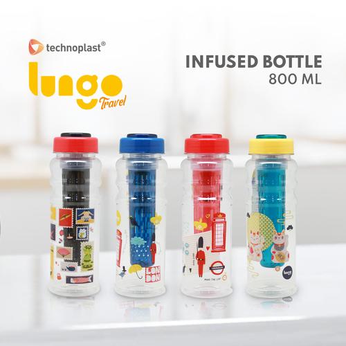 Jual LUNGO BOTOL MINUM INFUSED / TRAVEL INFUSED BOTTLE 800 ML - Desain ...