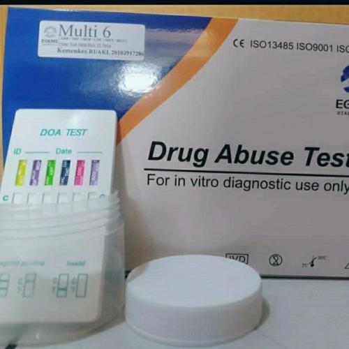 Jual Drug Abuse Test 6 parameter 1box isi 25pcs Merk Egens - Allchek ...