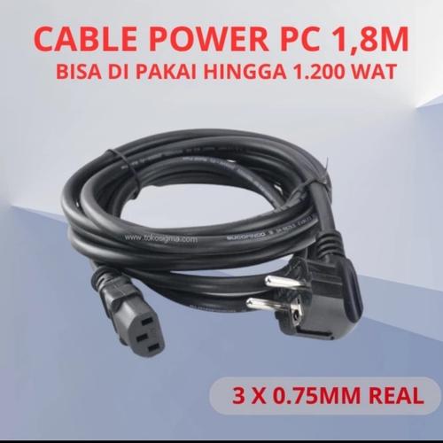 Jual Kabel Power CPU Tebal 1,8m/Kabel Power PC 1,8m ib/power pc copp ...