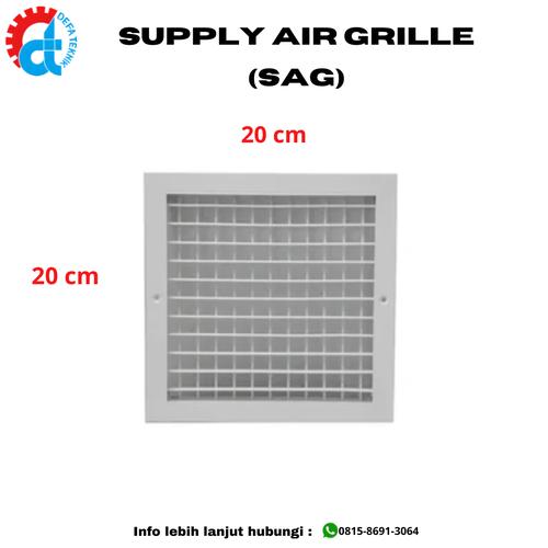 Jual Supply Air Grill SAG AC/Ventilasi AC UK dlm 20x20cm (200x200 mm ...