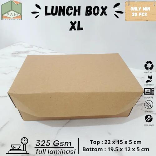 Jual LUNCH BOX XL KRAFT 290 & 325 GSM - LUNCHBOXM290 - Jakarta Barat ...