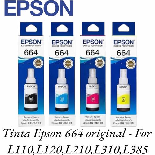 Jual Tinta Printer Epson 664 T664 Original For L100,L110,L120,L210,L380 ...
