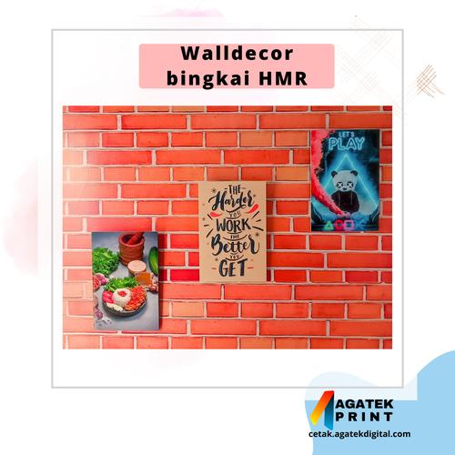 Jual CETAK FOTO MEDIA MDF HMR UKURAN 20 X 20 CM CUSTOM - 15x30, Cokelat ...