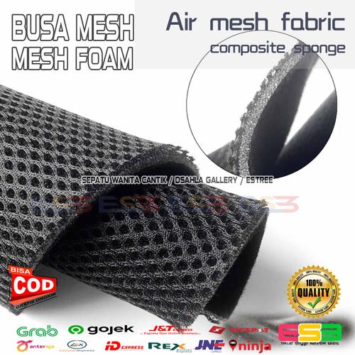 Jual Kain Jaring Busa Sandwich Mesh Double Hitam - Kota Depok - D'Sahla ...