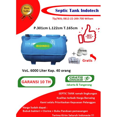 Jual septic tank 6000L merk indotech, biotechno, biotech septictank bio ...