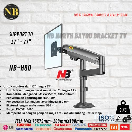 Jual BRACKET MONITOR/TV STAND MONITOR NORTH BAYOU H80 NB H80 17-30 INCH ...