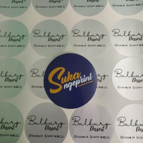 Promo cetak stiker / print sticker label hologram a3+ - besar 3cm up ...