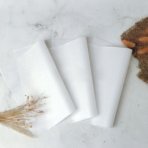 Jual Wrapping paper white laminasi kertas minyak bungkus nasi roti kue ...