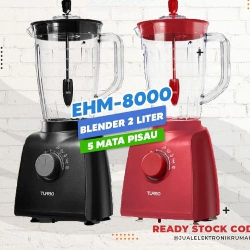 Jual Blender Turbo EHM-8000 Heavy Duty 2L Daya 350 Watt - Hitam - Jakarta Pusat - ATHLAS SHOPE ...
