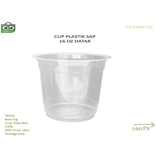Jual Gelas Plastik Cup Plastik SAP 16 Oz 7 gr Datar - Jakarta Utara ...