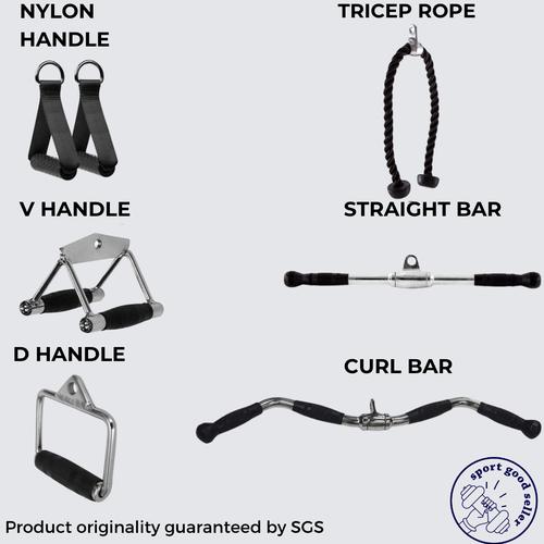 Jual Cable Attachment Handle Gym Premium Tricep Curl Pulldown ...