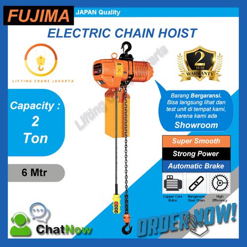 Jual Electric Chain Hoist 2 Ton x 6 meter FUJIMA Japan - Jakarta Pusat ...