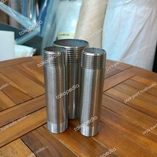 Jual PIPA NEPEL STAINLESS 304" 1/2 INCH / PIPA NIPPLE ( PANJANG 10 CM ...