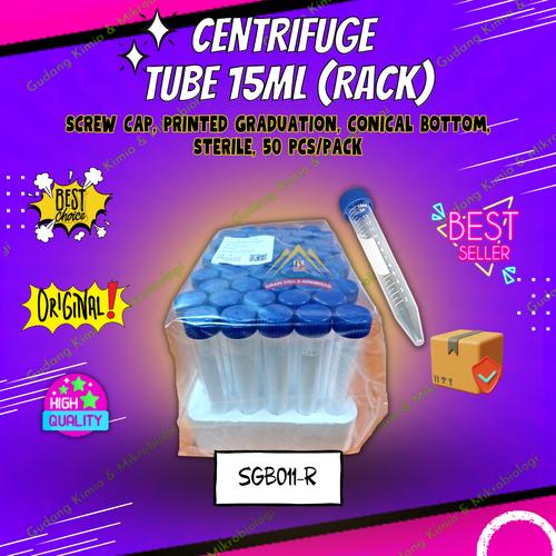 Jual Centrifuge Tube 15 ml + Rack, Sterile, 50 Tubes/Pack - Kab. Bogor - Gudang Kimia ...