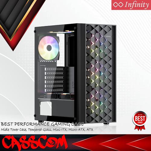 Jual Casing Infinity Medusa V2 - Tempered Glass Case Include Fan - Free ...