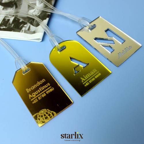 Jual gantungan tas koper custom luggage tag custom nama akrilik bag ...