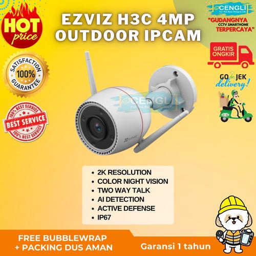 Promo IPCAM EZVIZ H3C 4MP 2K+ SMART OUTDOOR WIFI CAMERA COLOR NIGHT ...