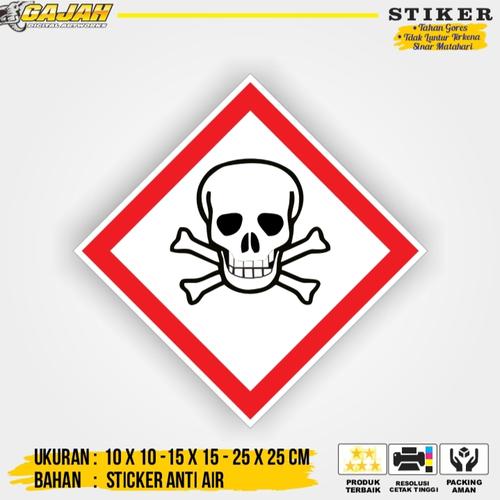 Jual STIKER SIMBOL K3 LIMBAH B3 HAZMAT BERACUN - Jakarta Timur - Gajah ...