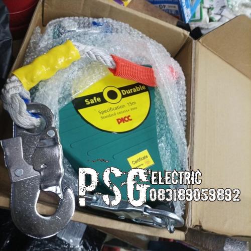 Jual tali pengaman Ratractable wire rope 150 kg WEKA tali sapety 15 ...