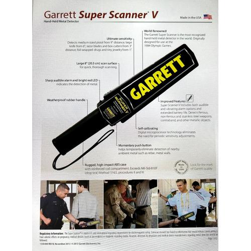 Jual Garrett Metal Detector Super Scanner V USA 1165190 - Jakarta Pusat ...