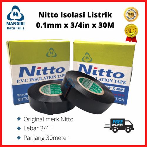 Promo Lakban Isolasi Listrik Nitto - Solasiban Listrik Hitam - Kota ...