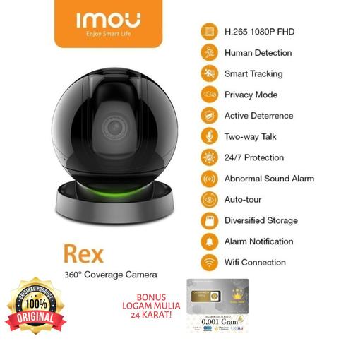 Jual IMOU REX IPC-A26LP 2MP 1080P H.265 Pan & Tilt Two-way talk Wifi ...